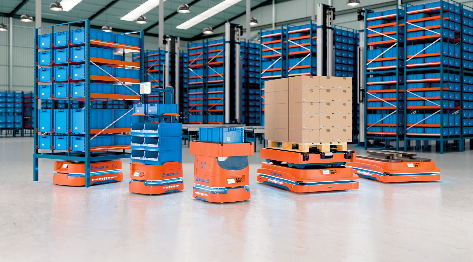 Robots móviles autónomos (AMR) - Mecalux.com.co